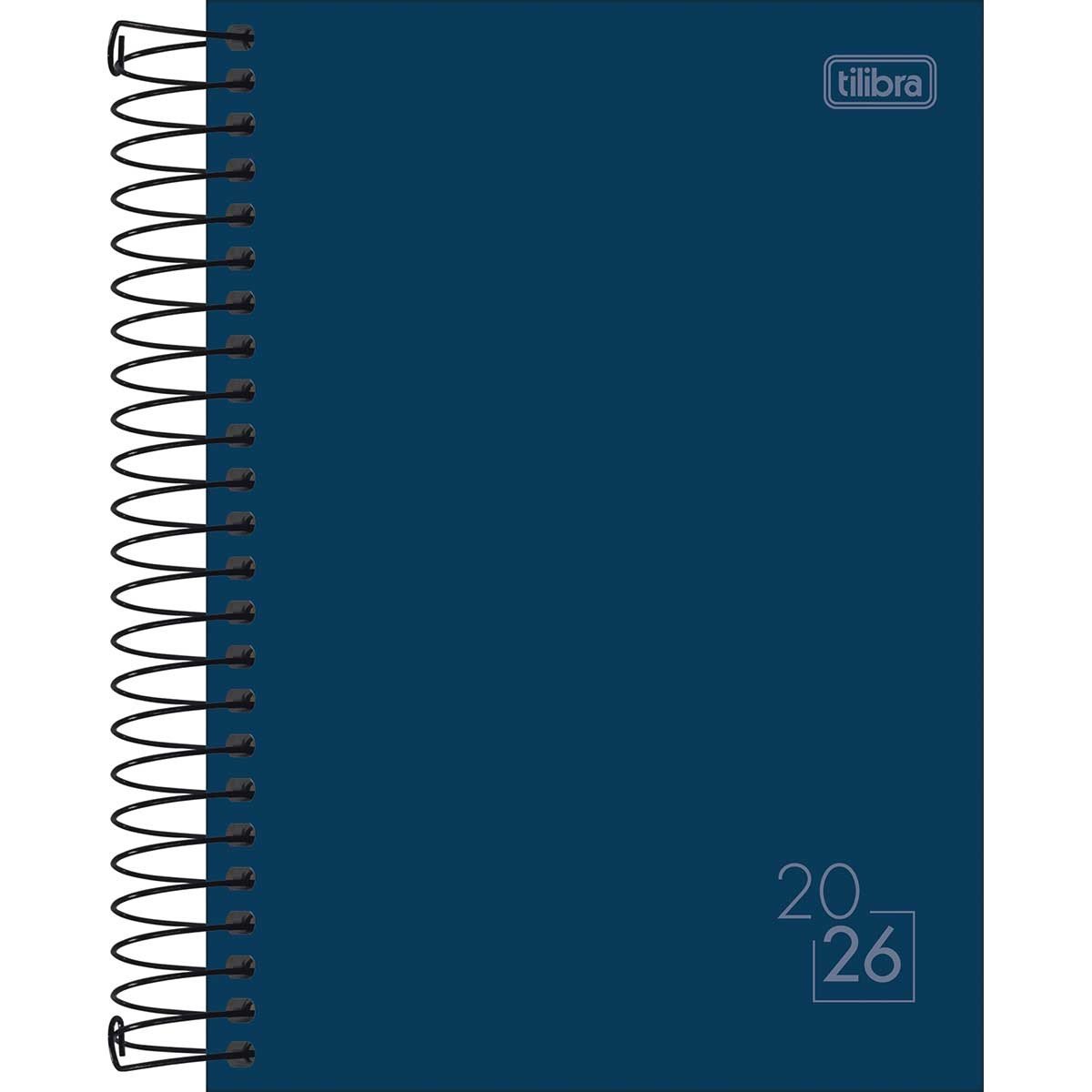 Agenda 2026 Diária Espiral Azul Spice Tilibra - Welban