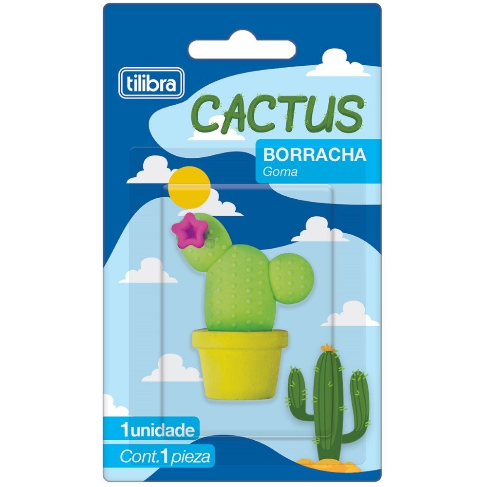 Borracha Escolar Amarelo Cactus Tilibra - Welban