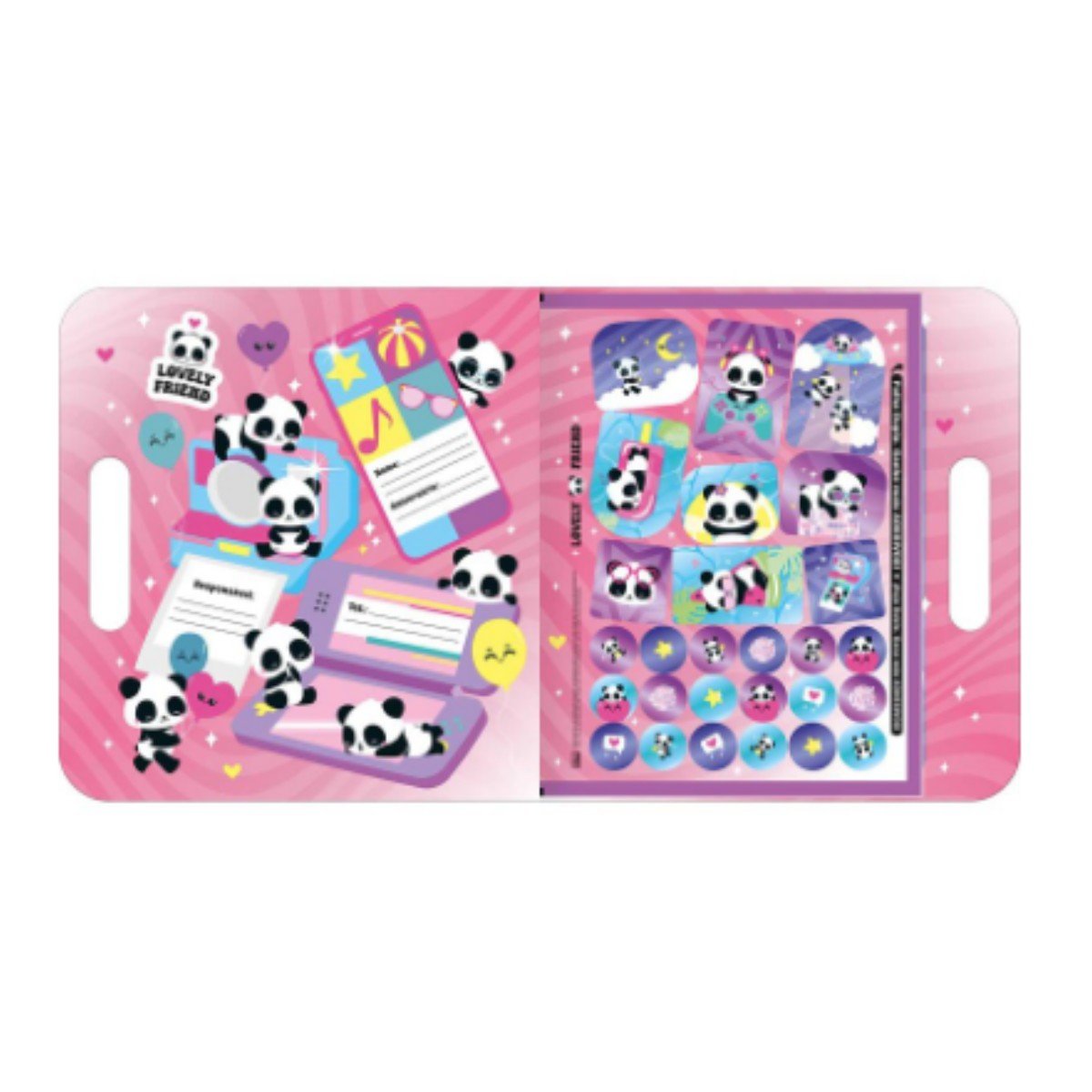 Folha para Colorir Lovely Friend Panda + 50?Adesivos - 8?Folhas ...